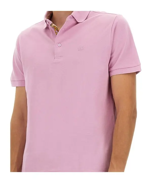 Etro Pegaso Embroidered Polo Shirt