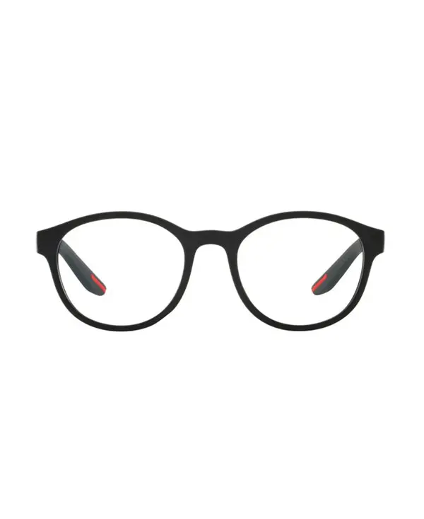 Prada Round Frame Eyeglasses - Black