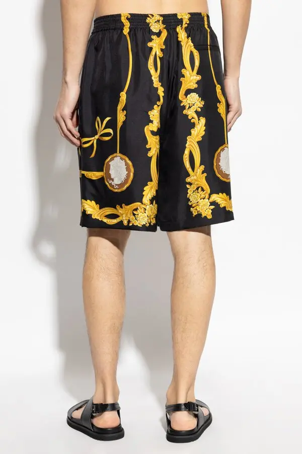 Versace Pattern-printed Elasticated Waist Shorts