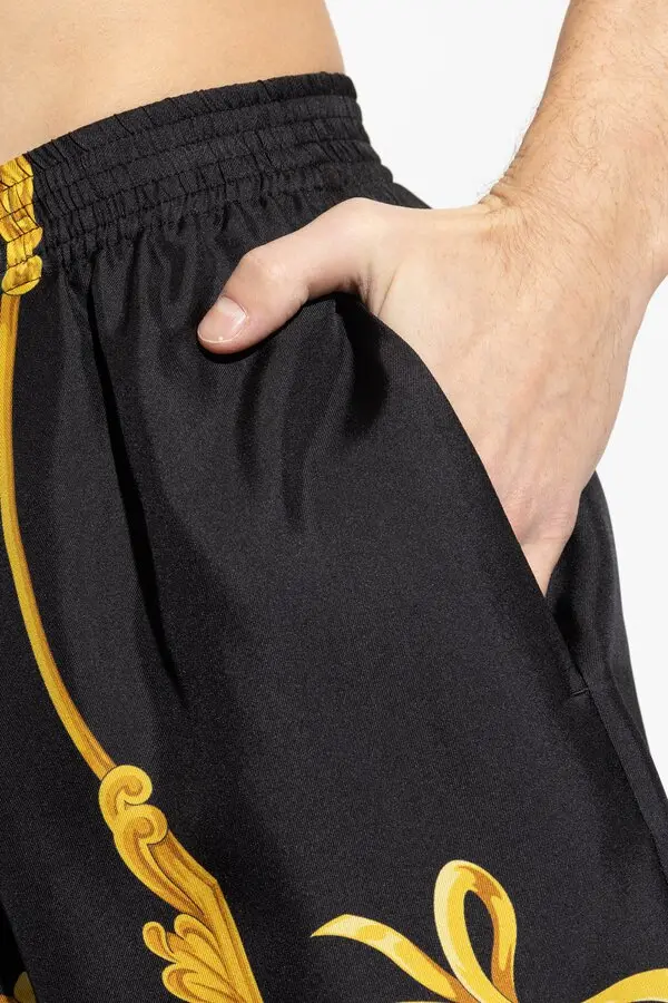 Versace Pattern-printed Elasticated Waist Shorts