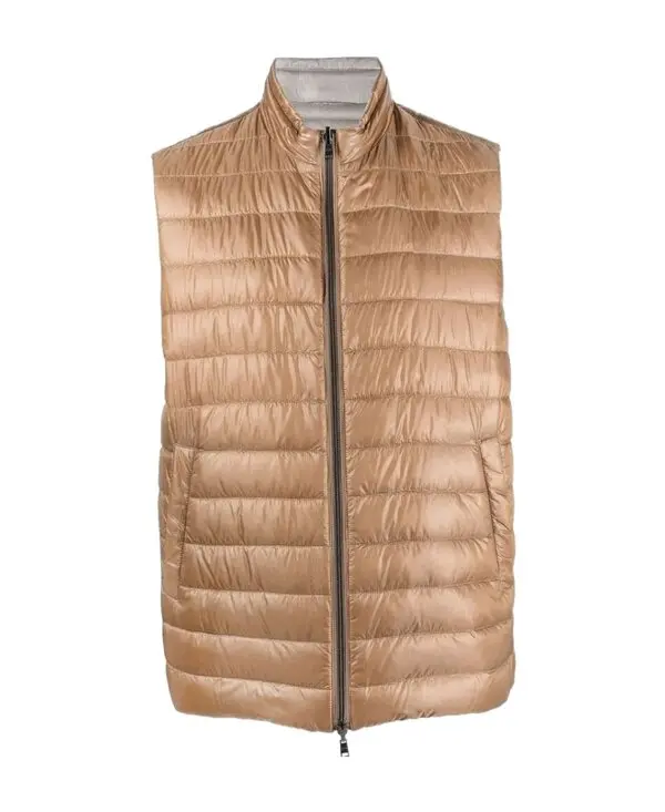 Herno Quilted Down Gilet - Nude