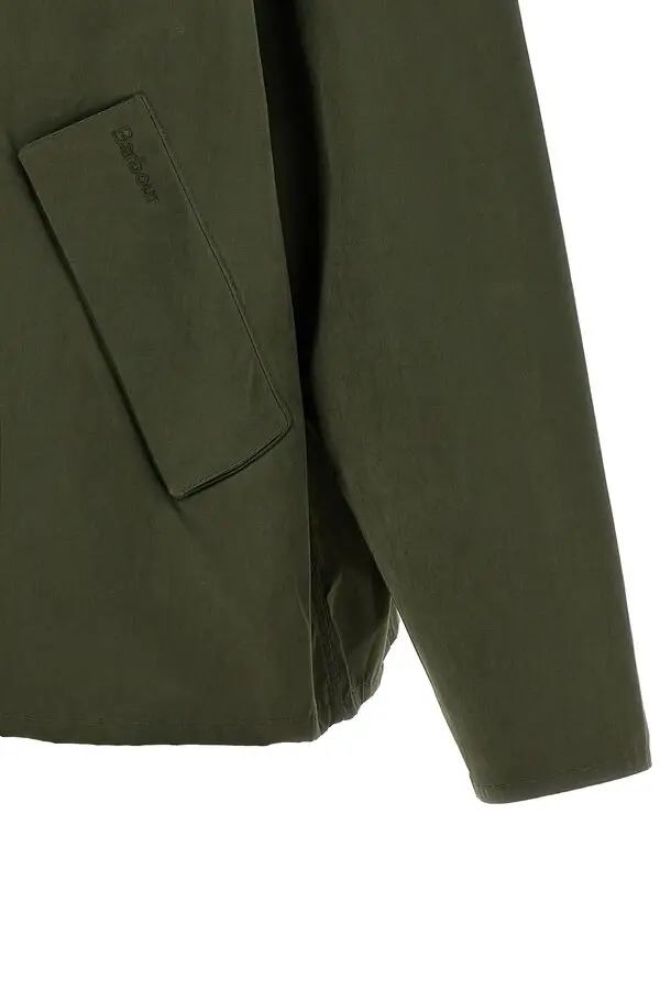 Barbour Long Sleeve Casual Jacket With Corduroy Collar
