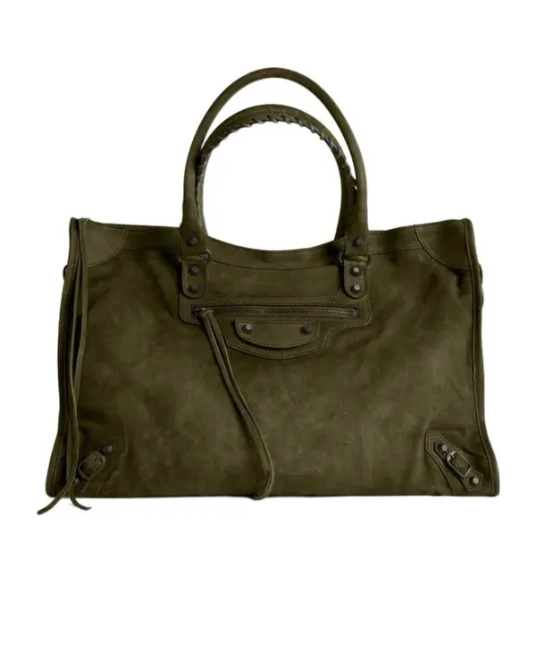 Balenciaga Large Tote Bag - Khaki