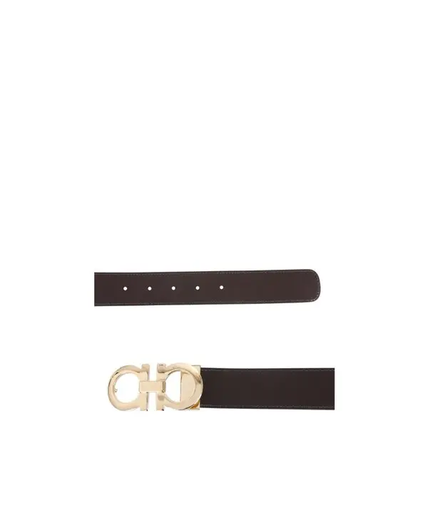 FERRAGAMO Gancini Buckle Belt - Black