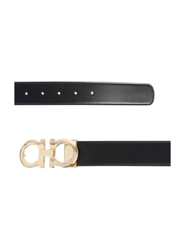 FERRAGAMO Gancini Buckle Belt - Black