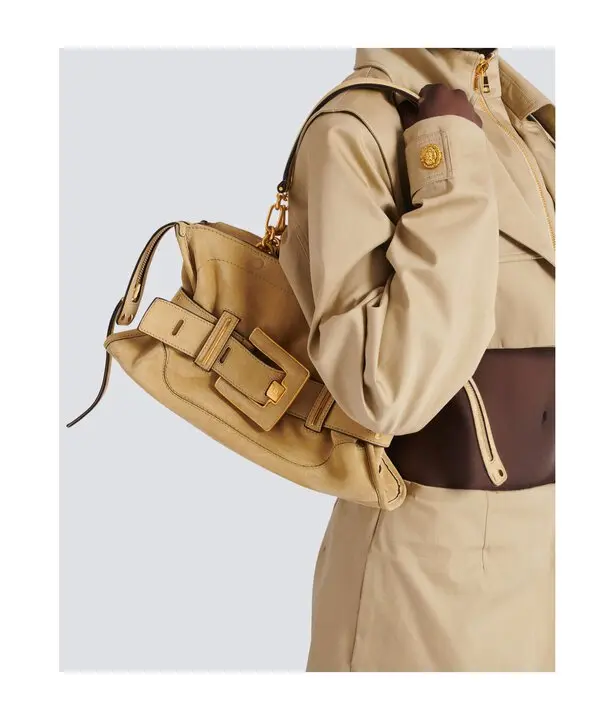 Balmain Anthem Shoulder Bag - Beige