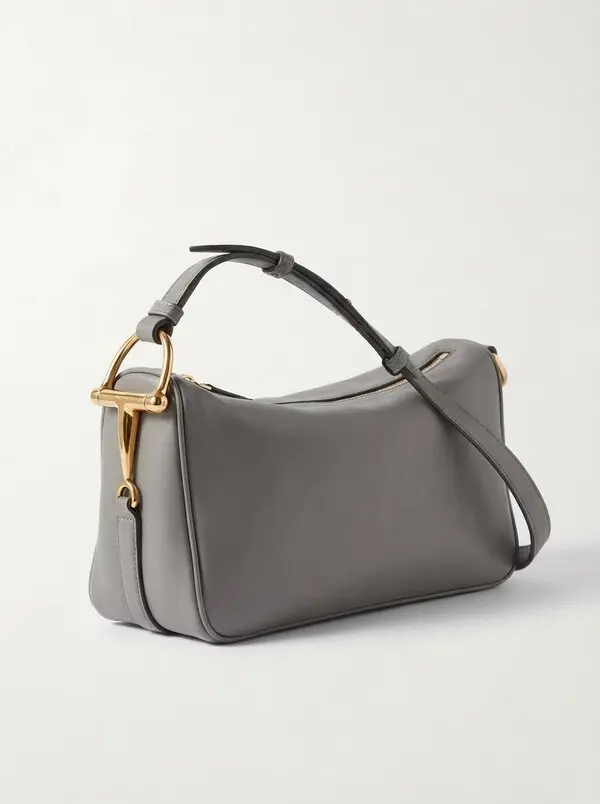 Gucci Half Horsebit Medium Shoulder Bag - Grey