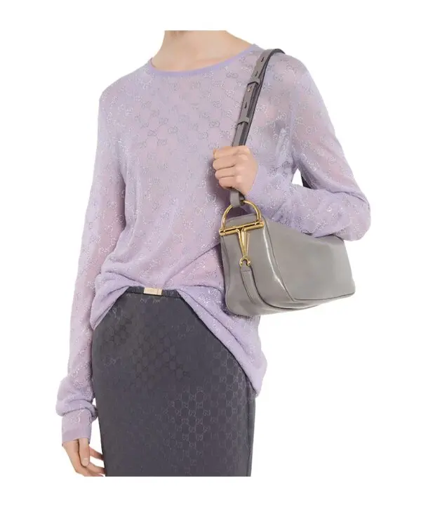 Gucci Half Horsebit Medium Shoulder Bag
