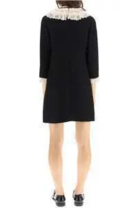 Miu Miu Lace Trimmed Mini Dress