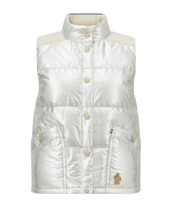 Moncler Pinchot Lamé Down Vest