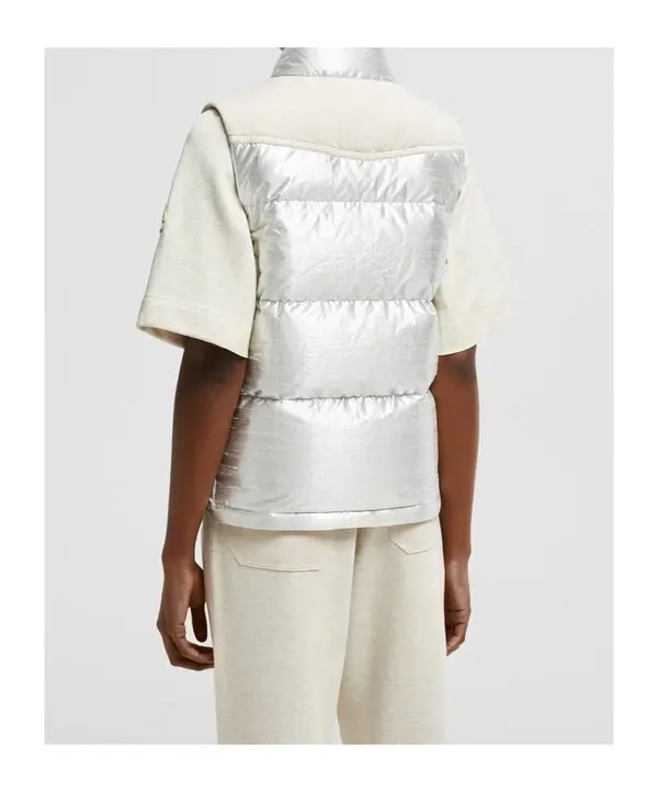 Moncler Pinchot Lamé Down Vest