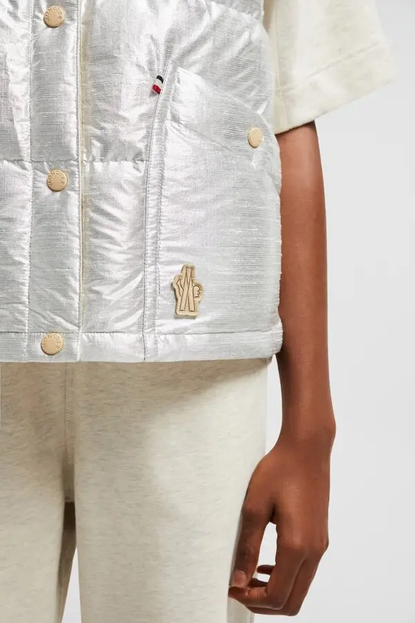 Moncler Pinchot Lamé Down Vest
