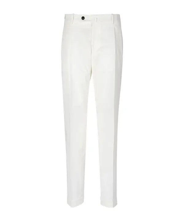 BERWICH Barber Lux Pleated Pants - White