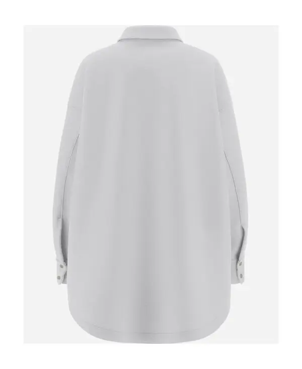 Herno Felted-finish Buttoned Long Shirt
