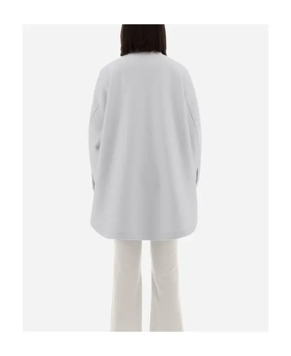 Herno Felted-finish Buttoned Long Shirt