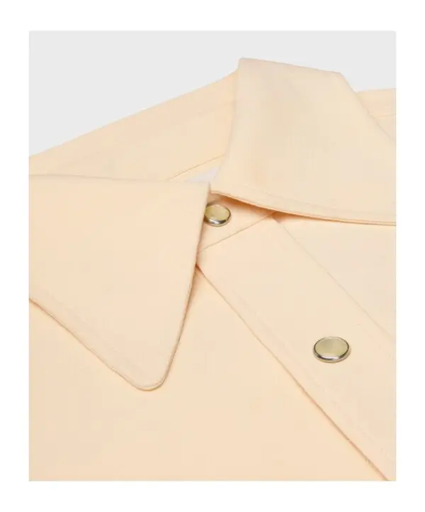 Celine Shirt In Viscose And Silk Cady - Vanilla