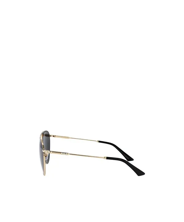JIMMY CHOO Aviator Sunglasses - Gold