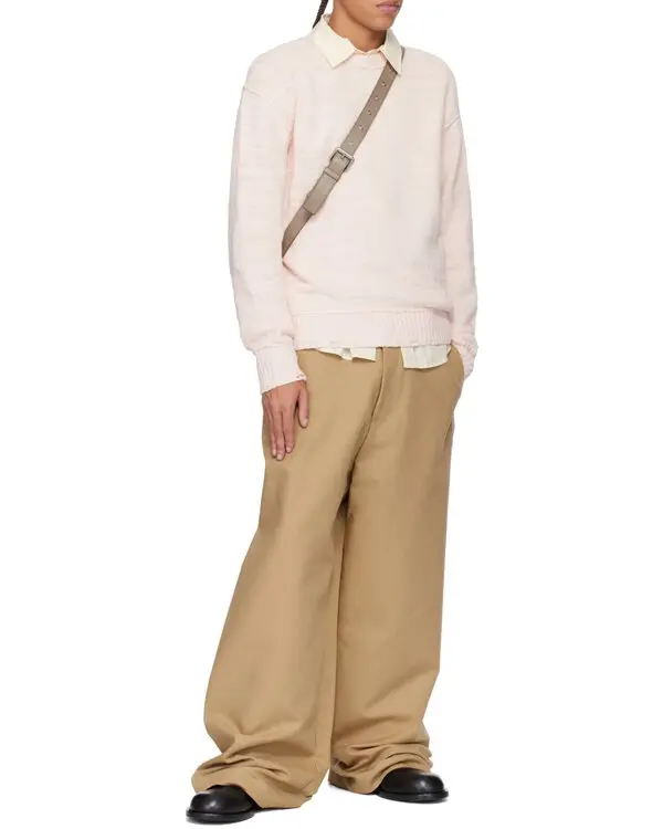 Acne Studios Crew Neck Distressed Sweater