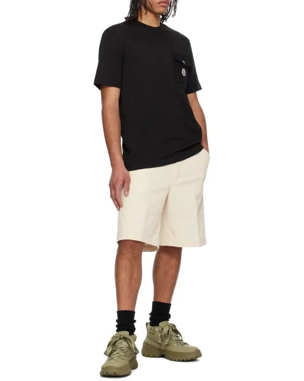 Moncler Pocket Detailed Crewneck T-shirt - Black