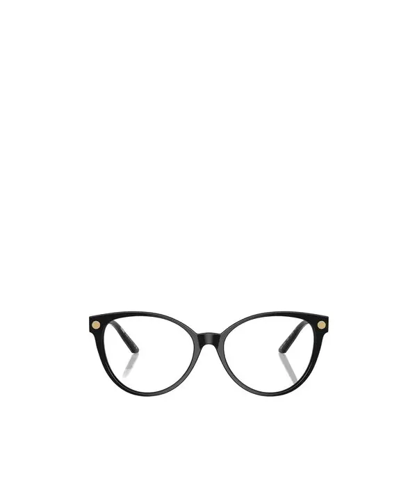 Versace Greca Arm Butterfly Frame Eyeglasses - Black