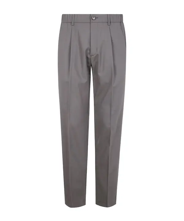 Herno Pleated Elasticated Waist Trousers - Gray