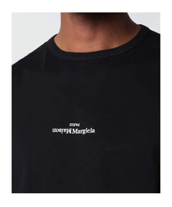 MAISON MARGIELA Distorted Logo Crewneck T-shirt