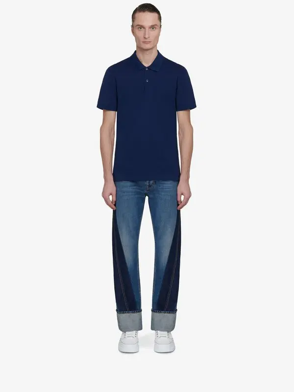 Alexander McQueen Classic Band-detailed Polo Shirt