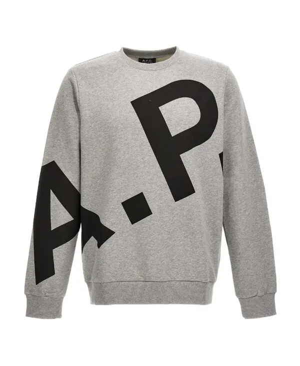 A.p.c. Logo Printed Crewneck Sweatshirt