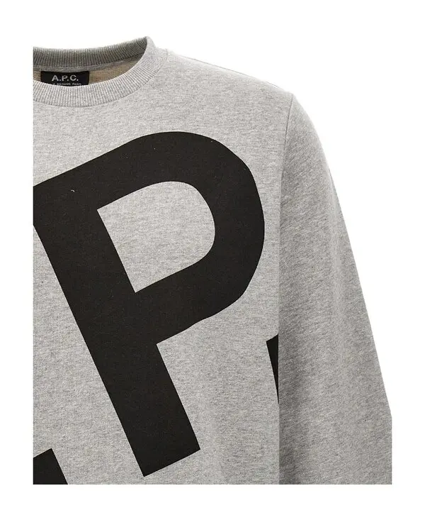 A.p.c. Logo Printed Crewneck Sweatshirt
