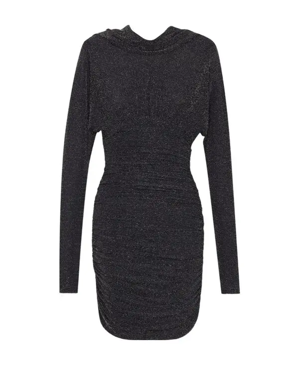 Saint Laurent Long-sleeved Mini Dress - Black