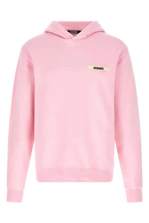 Jacquemus The Gros Grain Long-sleeve Hoodie - Pink