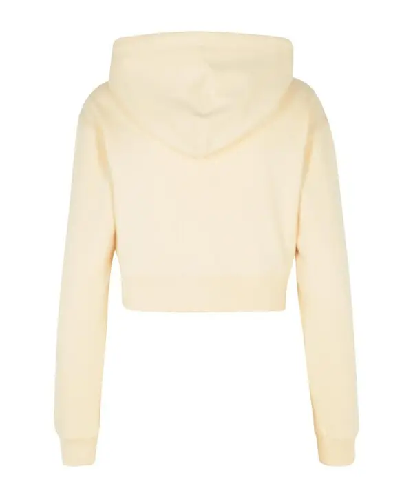 Moschino Logo Printed Cropped Hoodie