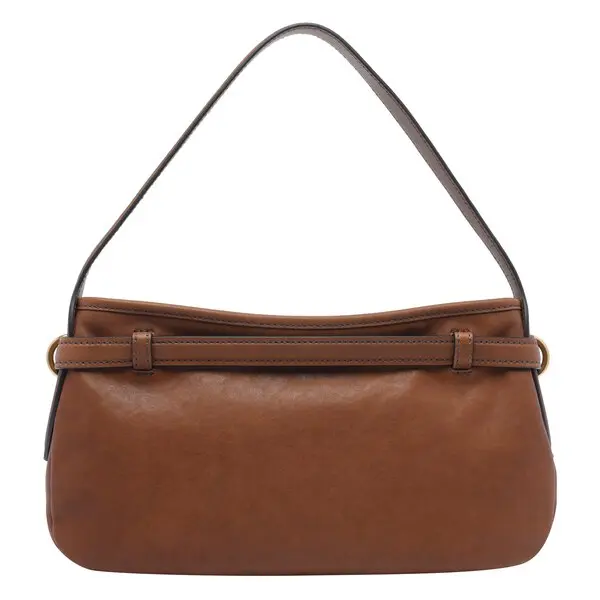 Miu Miu Logo Detail Shoulder Bag - Brown