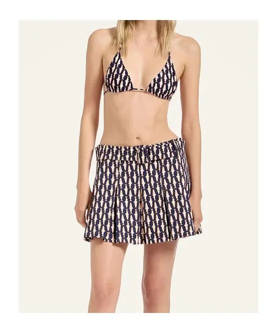 La DoubleJ Printed Triangle Bikini Top - Multicolor