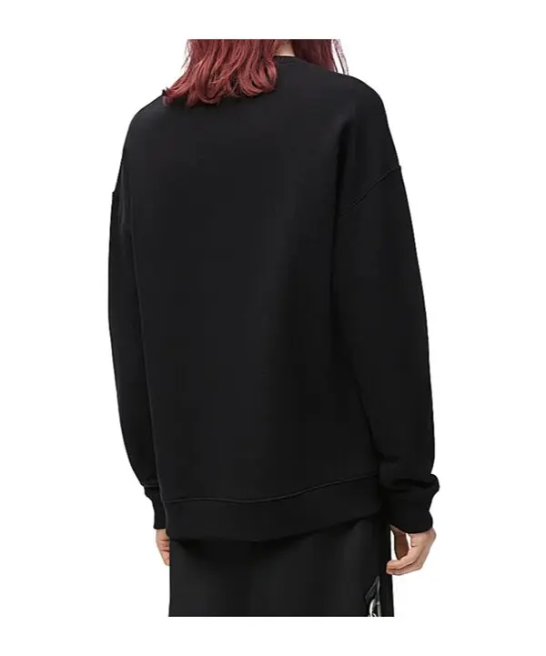 Loewe Embroidered Logo Crewneck Sweatshirt - Black/multicolor