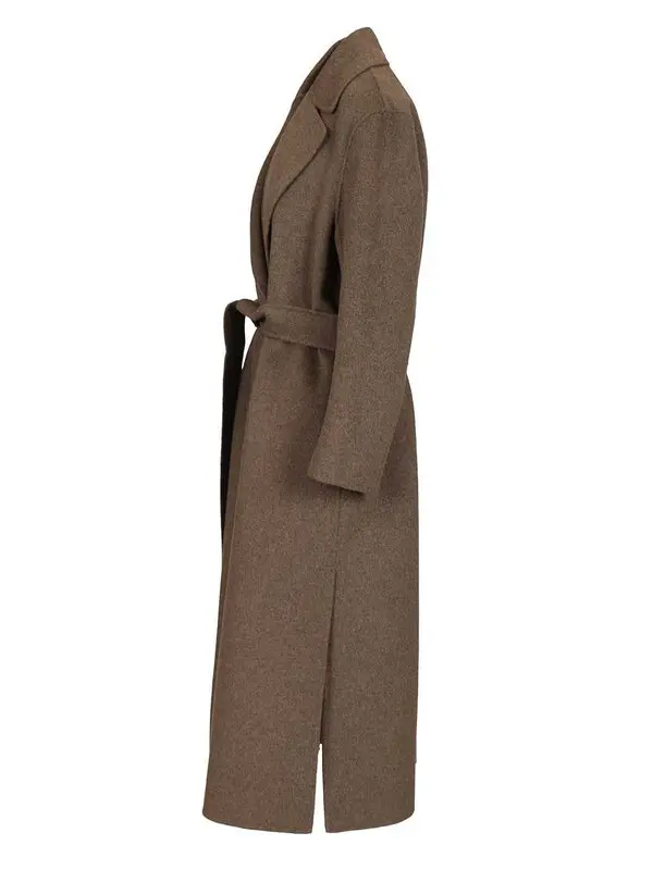 Max Mara Luna Belted Long Coat - Brown