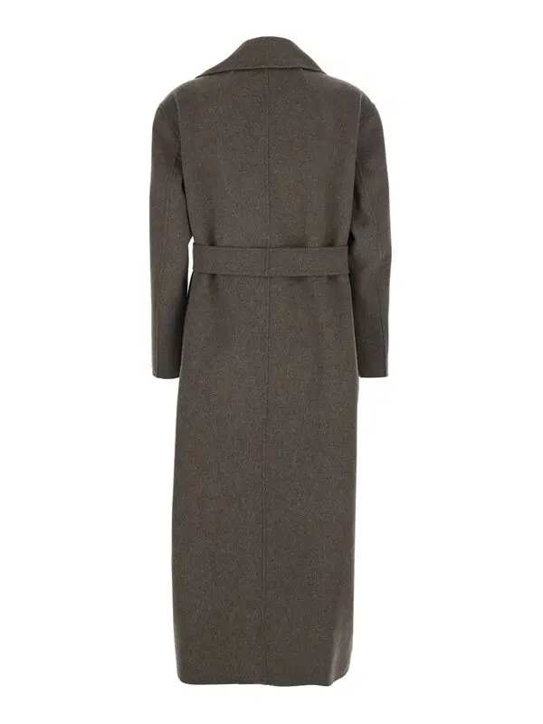 Max Mara Luna Belted Long Coat - Brown