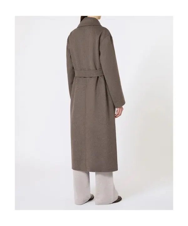 Max Mara Luna Belted Long Coat - Brown