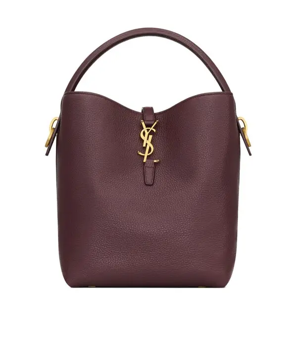 Saint Laurent Le 37 Supple Bucket Bag - Cabernet Red