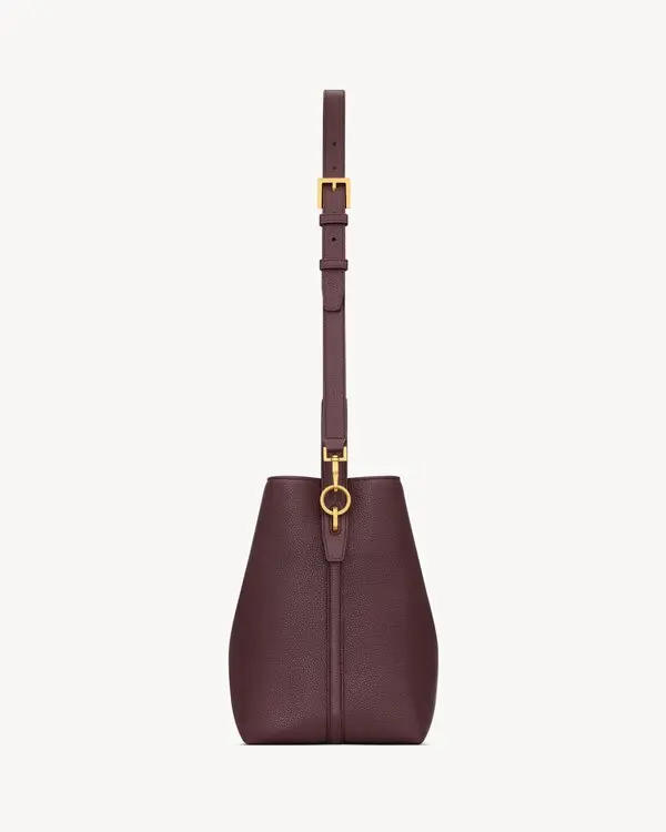 Saint Laurent Le 37 Supple Bucket Bag - Cabernet Red
