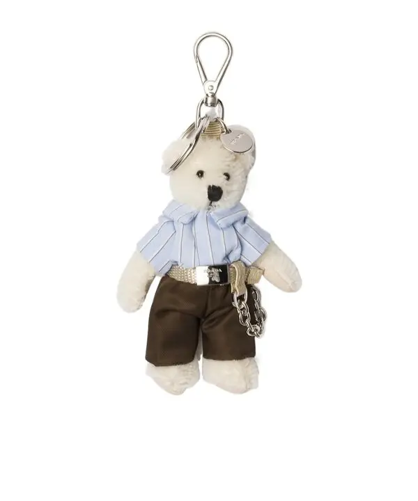 Prada Teddy Charm Keychain - Multicolor