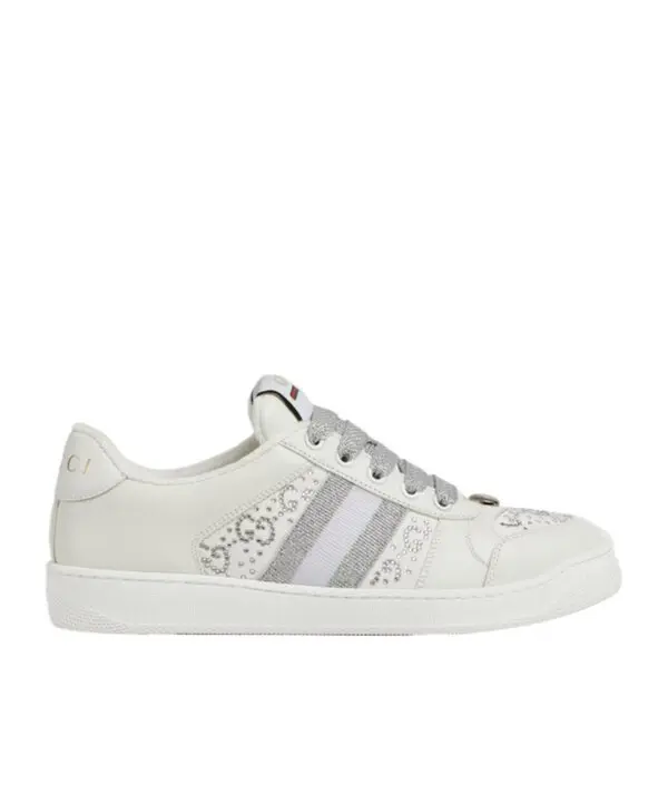 Gucci Screener Sneakers - Light Gray
