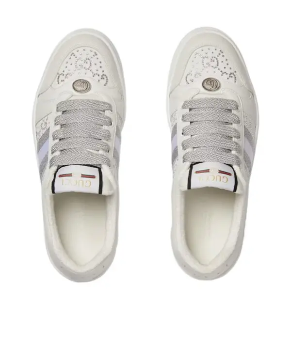 Gucci Screener Sneakers - Light Gray