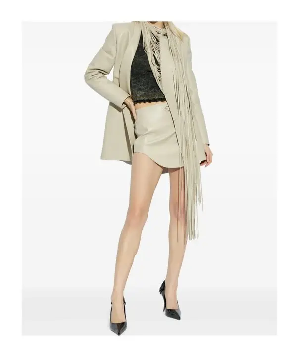 DIESEL® Double-breasted Blazer With Tassel Detail - Nude