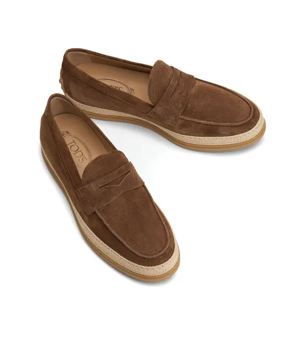 TOD'S Classic Moccasin Loafers - Brown