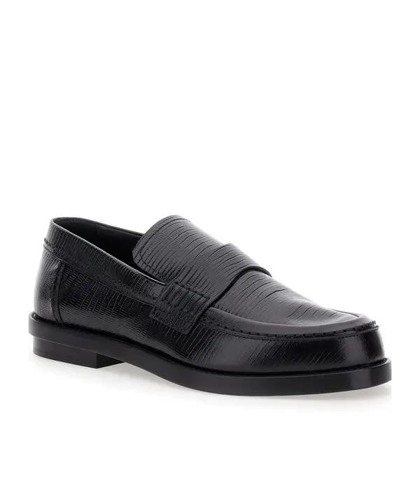 Alexander McQueen Embossed Slip-on Loafers