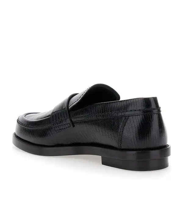 Alexander McQueen Embossed Slip-on Loafers