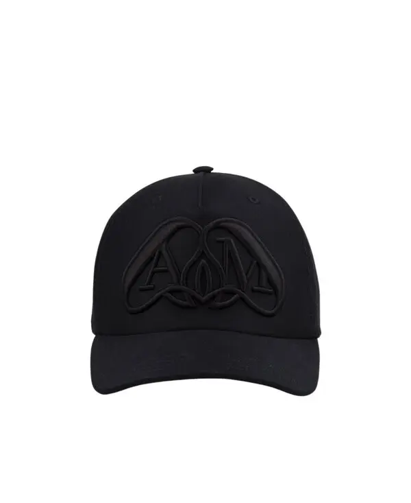 Alexander McQueen Seal-embroidered Cotton Baseball Cap - Black