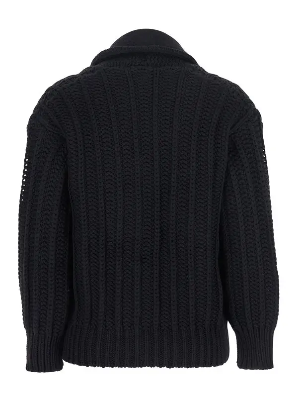 Dolce & Gabbana Oversized Ribbed Cardigan