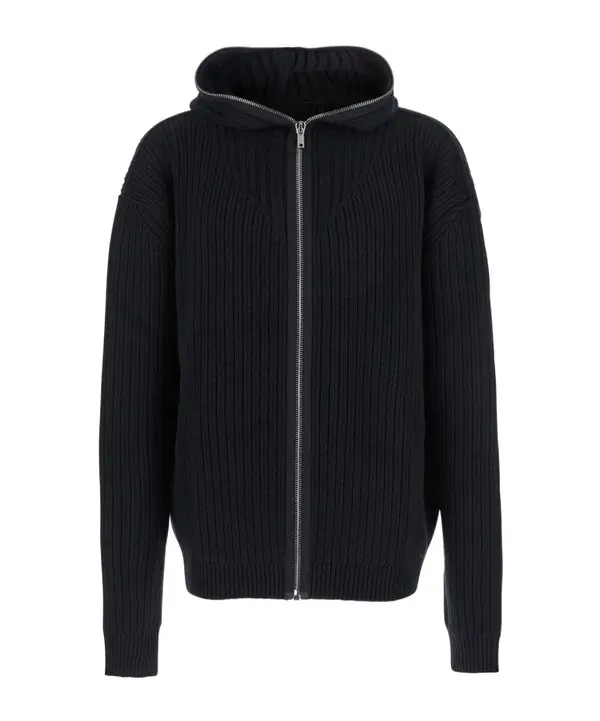 Rick Owens Hooded Zip-up Cardigan - Black